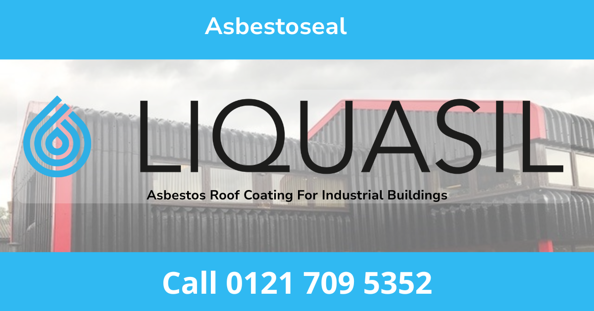 Asbestos roof coating project using Liquasil's Asbestoseal system